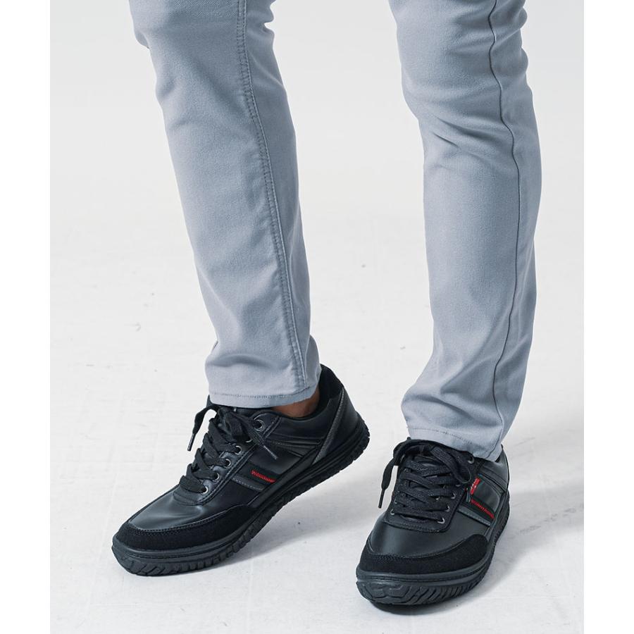 スニーカー メンズ シューズ EDWIN エドウィン 合皮スニーカー PUレザー ストレッチ 軽量 合皮 合成皮革 外反母趾 甲高 幅広 3E EEE 春 夏 秋 冬 靴 40代 50代 ...