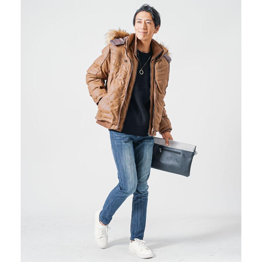 ニット メンズ セーター クルーネック 形状安定 ワッフル 長袖 防寒 暖かい 秋 冬 服 30代 40代 50代 メンズスタイル MENZ-STYLE :43-h-12708005:MENZ ...