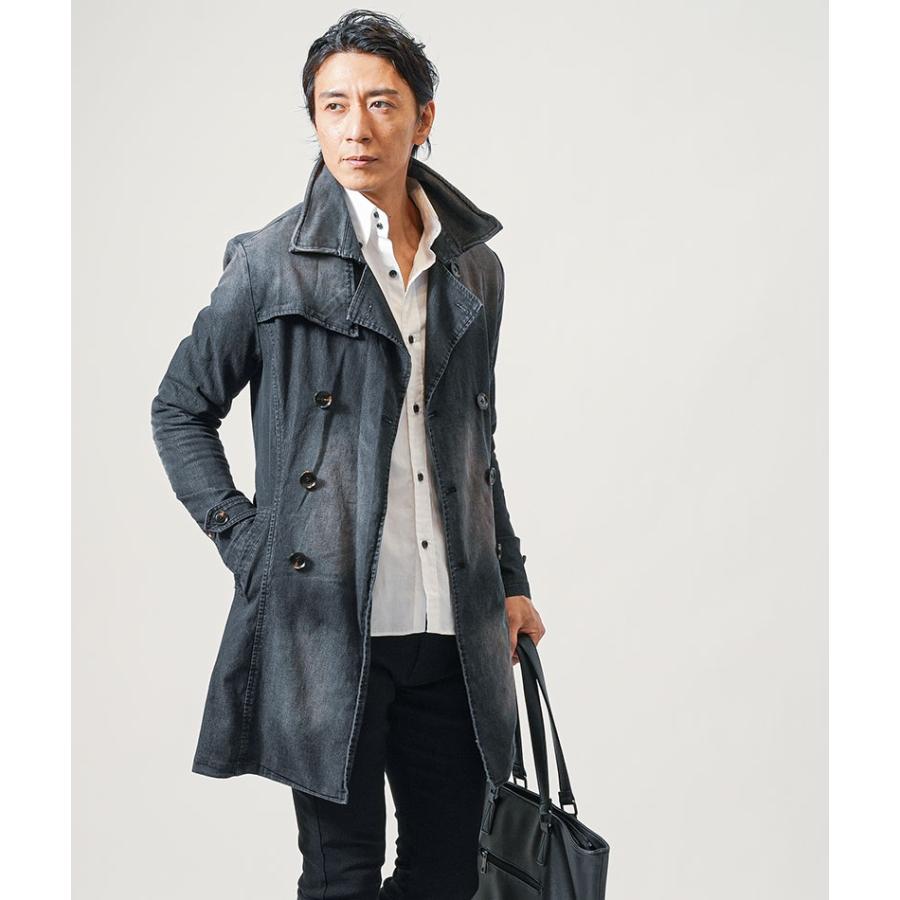 トレンチコート デニム メンズ アウター シャツ ボタンダウン パンツ チノ コーディネートセット 春 秋 服 長袖 30代 40代 メンズスタイル MENZ-STYLE :700 ...