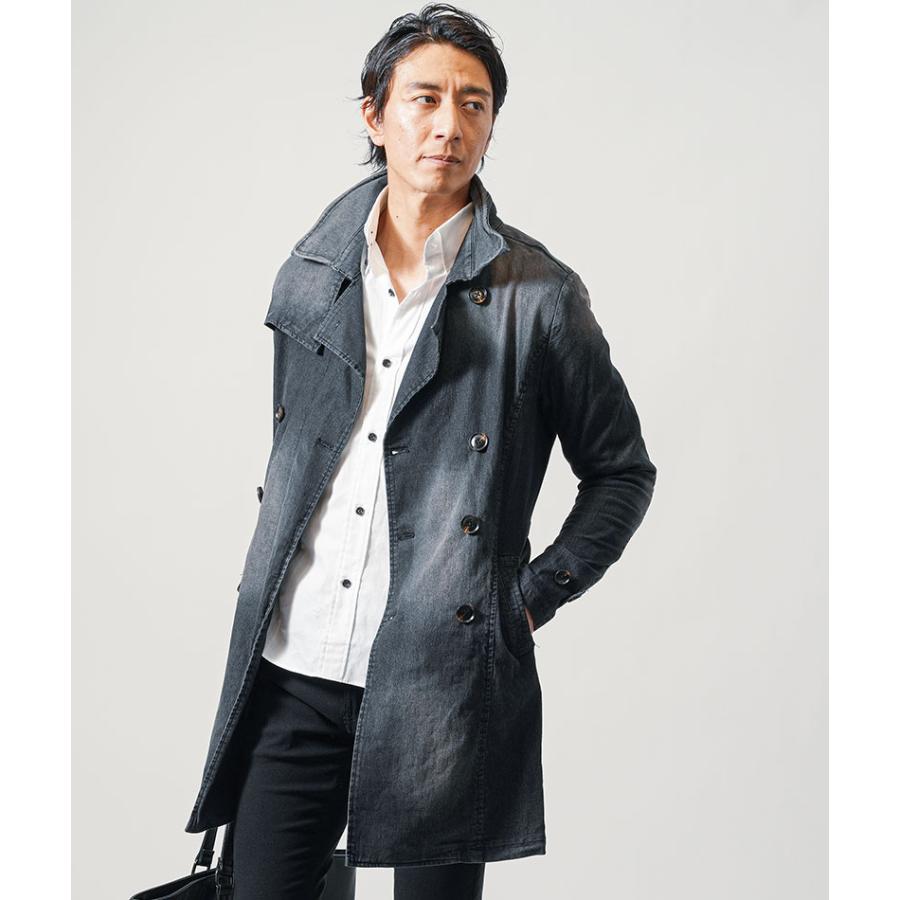 トレンチコート デニム メンズ アウター シャツ ボタンダウン パンツ チノ コーディネートセット 春 秋 服 長袖 30代 40代 メンズスタイル MENZ-STYLE :700 ...