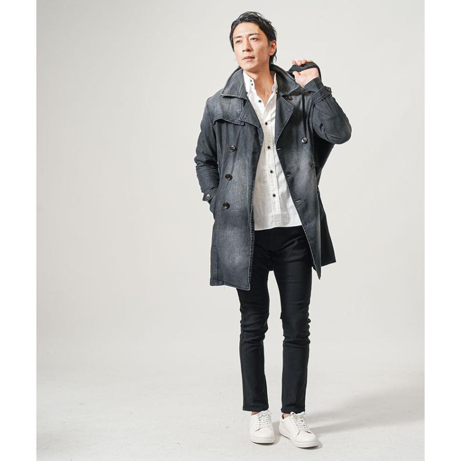 トレンチコート デニム メンズ アウター シャツ ボタンダウン パンツ チノ コーディネートセット 春 秋 服 長袖 30代 40代 メンズスタイル MENZ-STYLE :700 ...