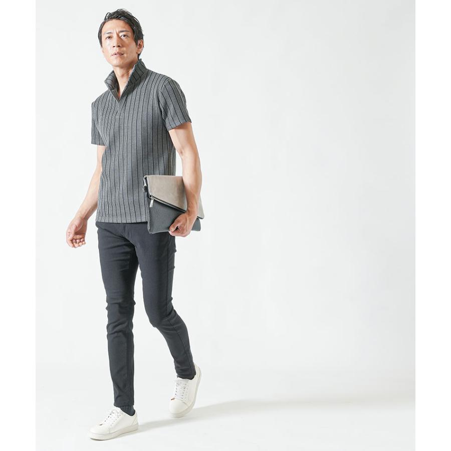 ポロシャツ ストライプ カットソー チノパンツ :700-codeset-071:MENZ-STYLE Yahoo!店 - 通販 - Yahoo!ショッピング