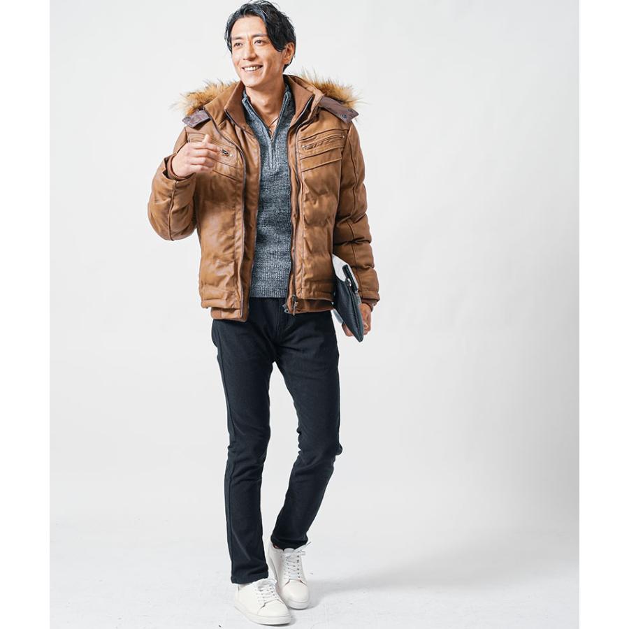 ニット メンズ トップス ニット リブ編み ハーフジップ スリム 長袖 無地 春 秋 冬 服 30代 40代 50代 メンズスタイル MENZ-STYLE :76-2411-862:MENZ ...