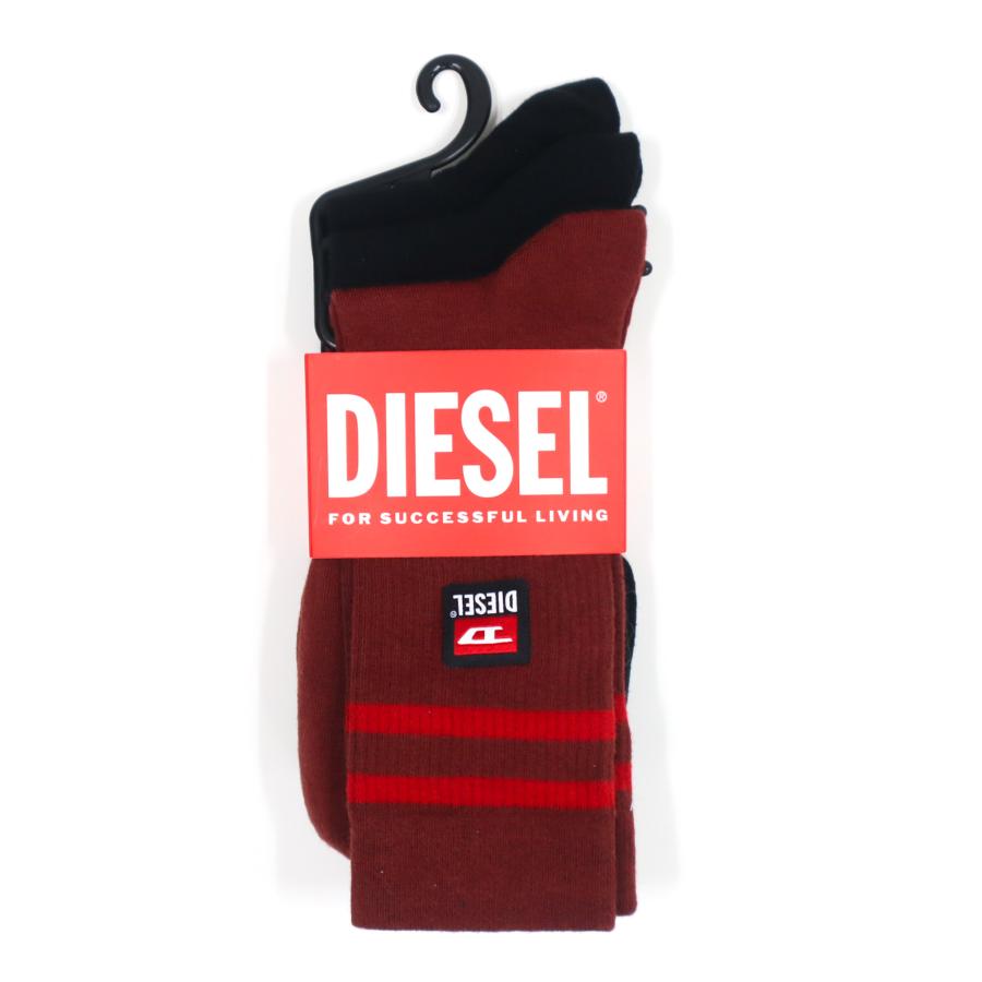 ディーゼル 靴下 メンズ ブラック ボルドー ソックス ミドル丈 3足セット DIESEL P01056 0AMDJ E6618 : di124 : メラビリエ - 通販 - Yahoo!ショッピング