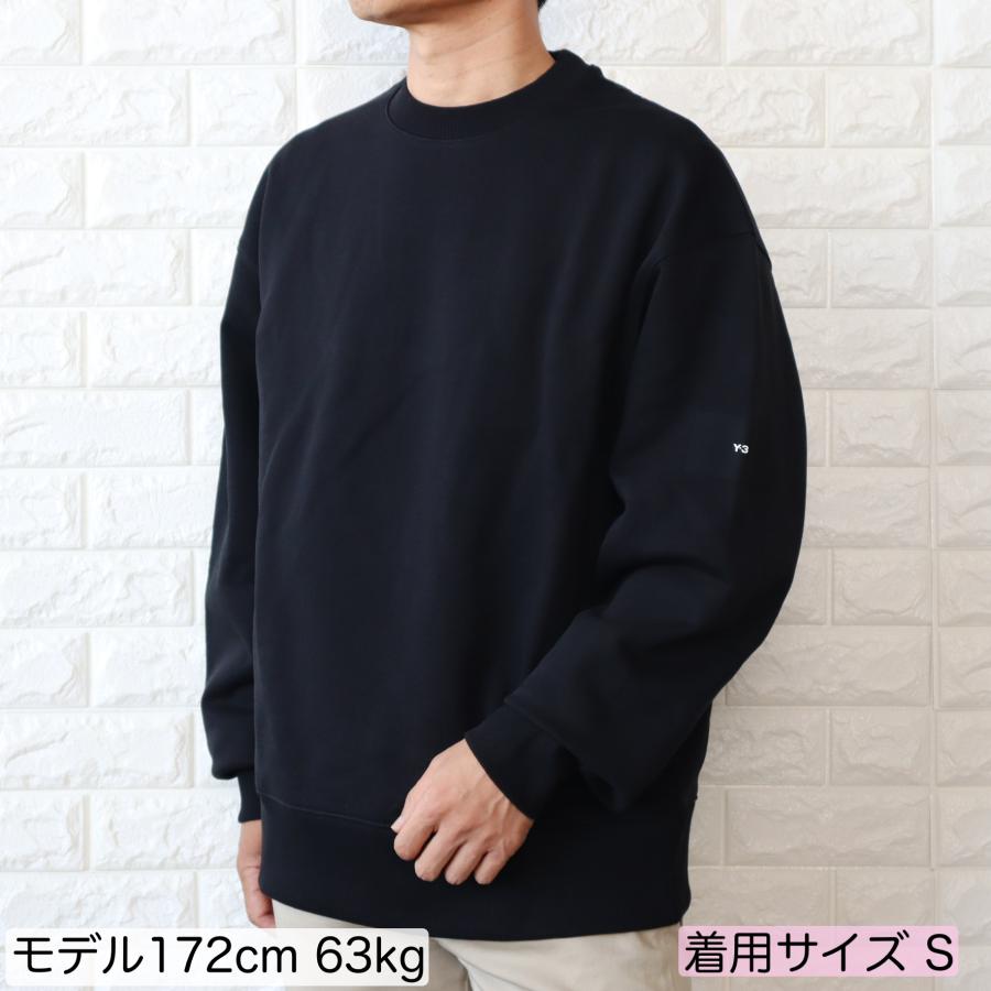 Y-3 【並行輸入品】Y-3 ワイスリー トレーナー メンズ ブラック 黒 アディダス ユニセックス ロゴ スウェット クルーネック 長袖 ...
