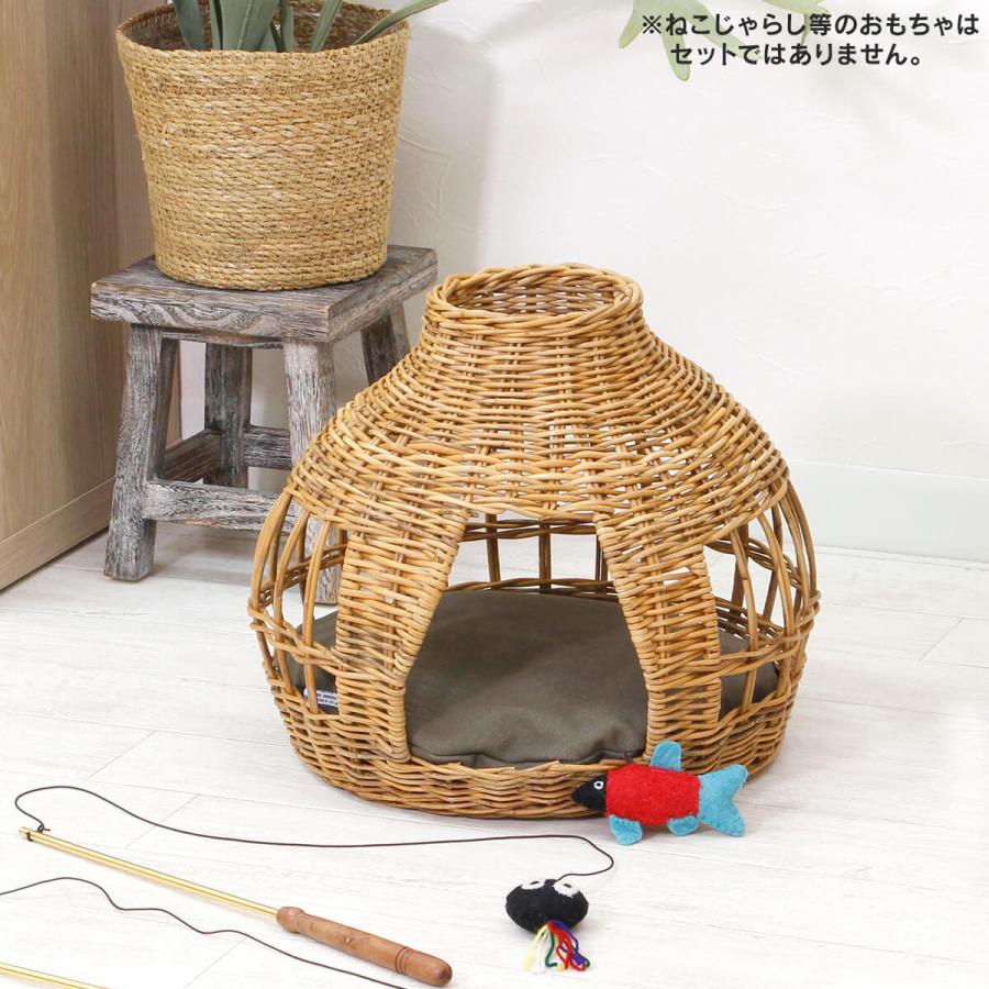 ねこハウス オニオン -バイ ジ アラログ- GROOM/グルーム CAT HOUSE ONION -BY THE AROROG.- ラタン 籐 らたん アラログ インドネシア 猫 ハウス ...