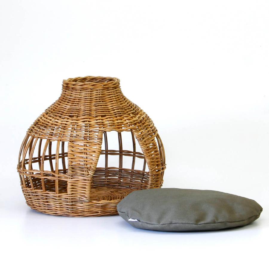 ねこハウス オニオン -バイ ジ アラログ- GROOM/グルーム CAT HOUSE ONION -BY THE AROROG.- ラタン 籐 らたん アラログ インドネシア 猫 ハウス ...