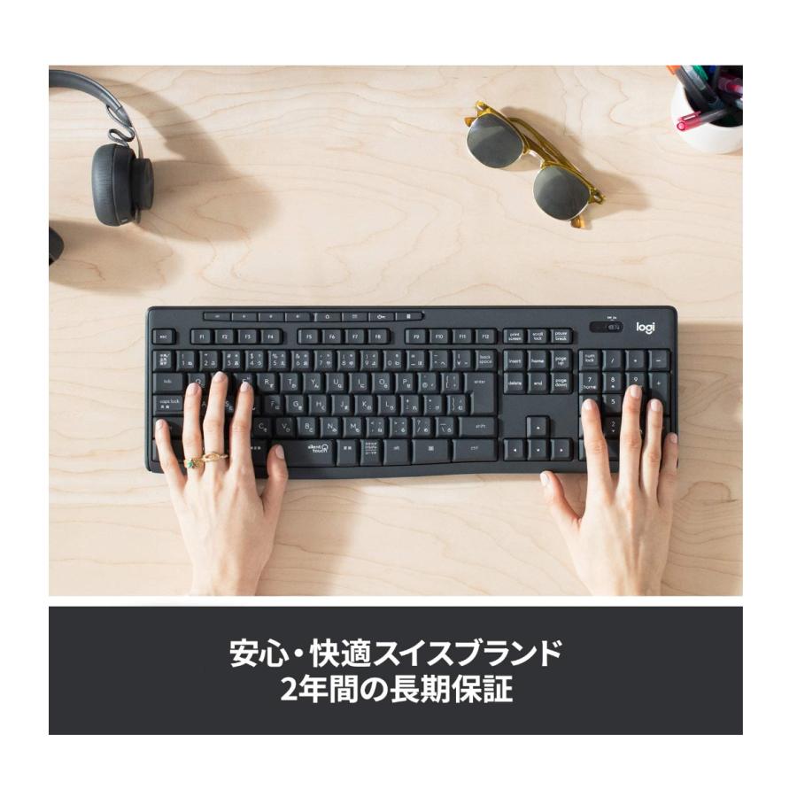 ロジクール 国内正規品 ワイヤレスキーボード 静音 防水 キーボード 無線 Unifying K295 windows chrome K295GP : MY PC STORE - 通販 ...