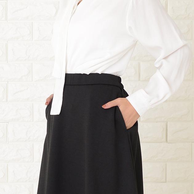 Lace Ladies（レースレディース） ミモレ丈フレアスカート ひざ下