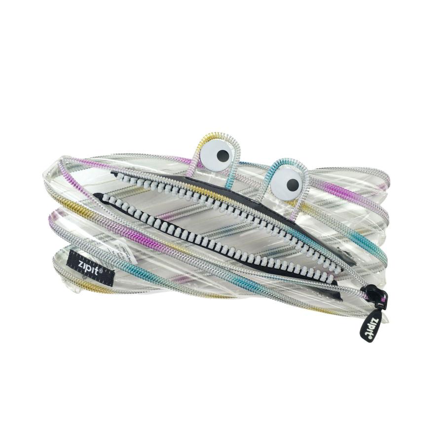 ジップイット ZIPIT ZP クリアモンスターポーチ (レインボー) ペンケース 筆箱 : メルカートYahoo!店 - 通販 - Yahoo!ショッピング