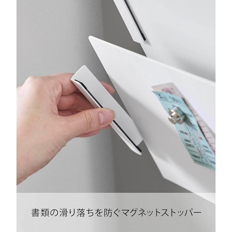 [ マグネット縦横連結プリント収納ラック タワー 2個組 ]プリントケース レターケース 2個セット マグネット 書類 収納 ファイル ホルダー キッチン 1341 1342 : メルシー ...