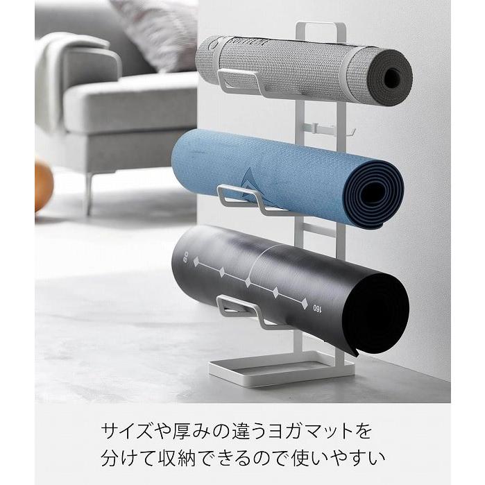tower フィットネスグッズ収納ラック タワー ] 山崎実業 送料無料 2034 2035 白 黒 /トレーニンググッズ フィットネスグッズ ヨガマット 筋膜ローラー : メルシープレゼント ...