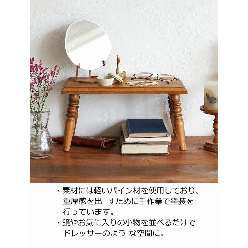 スモールテーブル ナインマーケ パイン 木製 クレエ Creer 50230345 ディスプレイ 飾り台 アンティーク風 ナチュラル モダンミニ スモール おしゃれ (送料無料) : メルシー ...