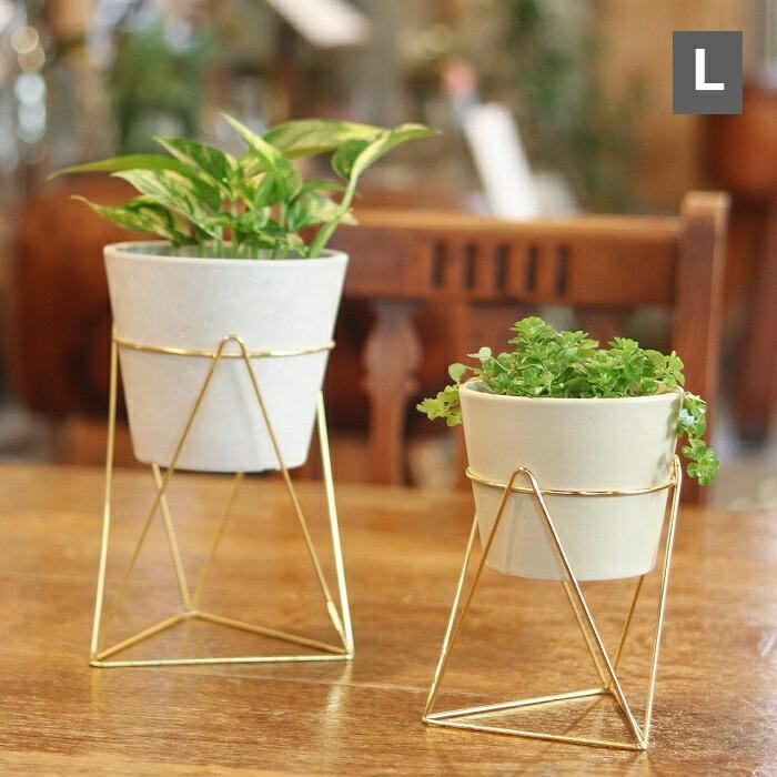 ラインポットスタンド Lサイズ インブルーム in bloom クレエ Creer 92550017【 植木鉢 おしゃれ 鉢カバー ガーデン雑貨 かわいい インテリア ポットスタンド ...