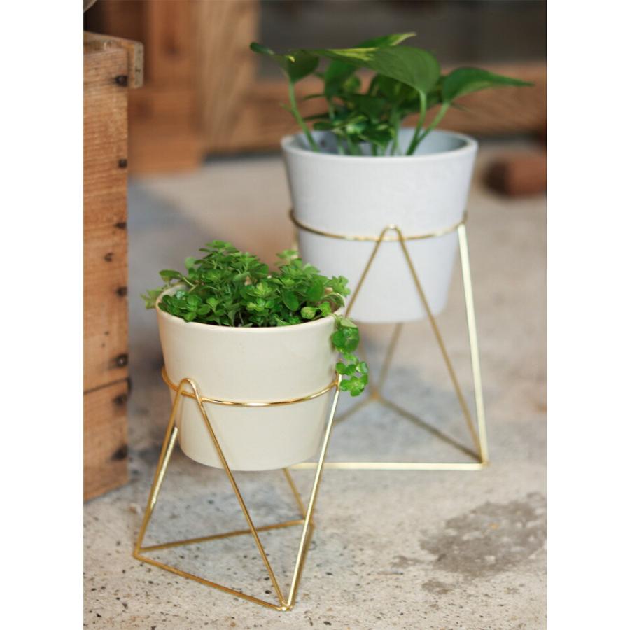 ラインポットスタンド Lサイズ インブルーム in bloom クレエ Creer 92550017【 植木鉢 おしゃれ 鉢カバー ガーデン雑貨 かわいい インテリア ポットスタンド ...