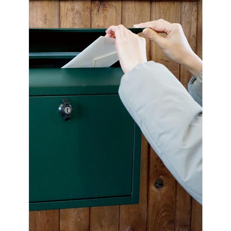 AXCIS（アクシス） ルーフィングポスト グリーン ホームステッド HS2965 Homestead タテ開き、A4サイズまで対応 おしゃれ インテリア クラシックポスト ポスト ...