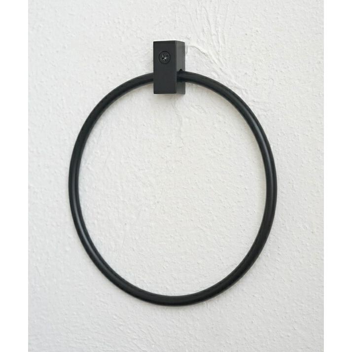 AXCIS [ VOL タオルリングホルダー アイアン ] 収納 タオルハンガー ブラック 黒色 HS3572 ホームステッド Homestead 壁 おしゃれ 【送料無料 ポイント10倍 ...