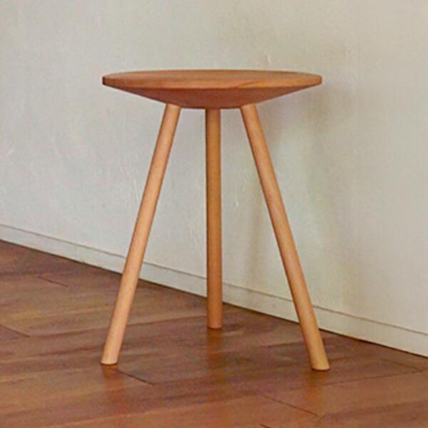 チェアー 3足 スツール ラウンド ビーチ材 3legs stool round 腰掛け 木製 アクシス axcis 北欧 アジアン ナチュラル インテリア テイスト 家具 (送料無料 ...