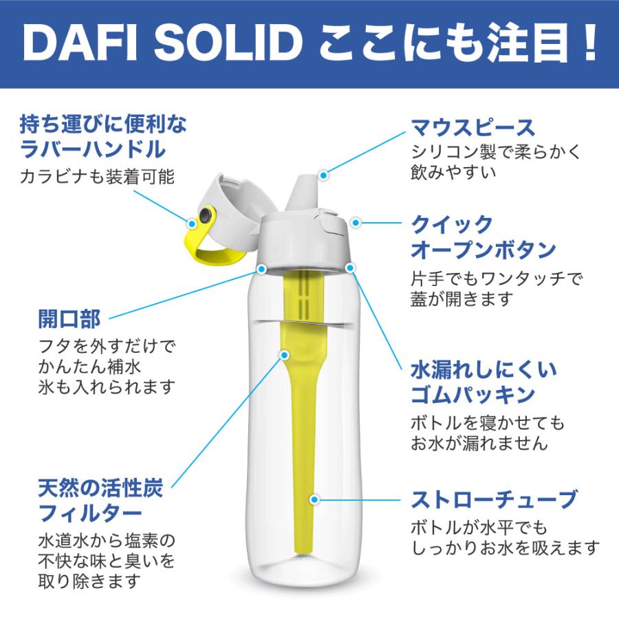 dafi DAFI ダフィ SOLID ソリッド 携帯用 浄水ボトル 700ml ボトル型 浄水器 ハードタイプ 水筒 ろ過 マイボトル 【日本仕様・日本正規品】 : ワンちゃんの楽園 メル ...