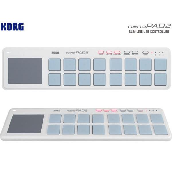 KORG nanoPAD2-WH(ホワイト) USB-MIDIコントローラー コルグ パッド2 : 楽器のことならメリーネット - 通販 - Yahoo!ショッピング