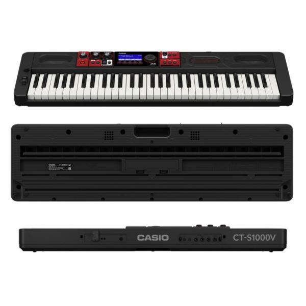CASIO 61鍵盤キーボード CT-S1000V「電源アダプタ、譜面立て、ストラップロック付き」Casiotone カシオトーン : ct-s1000v : メリーネットは楽器屋さん ...