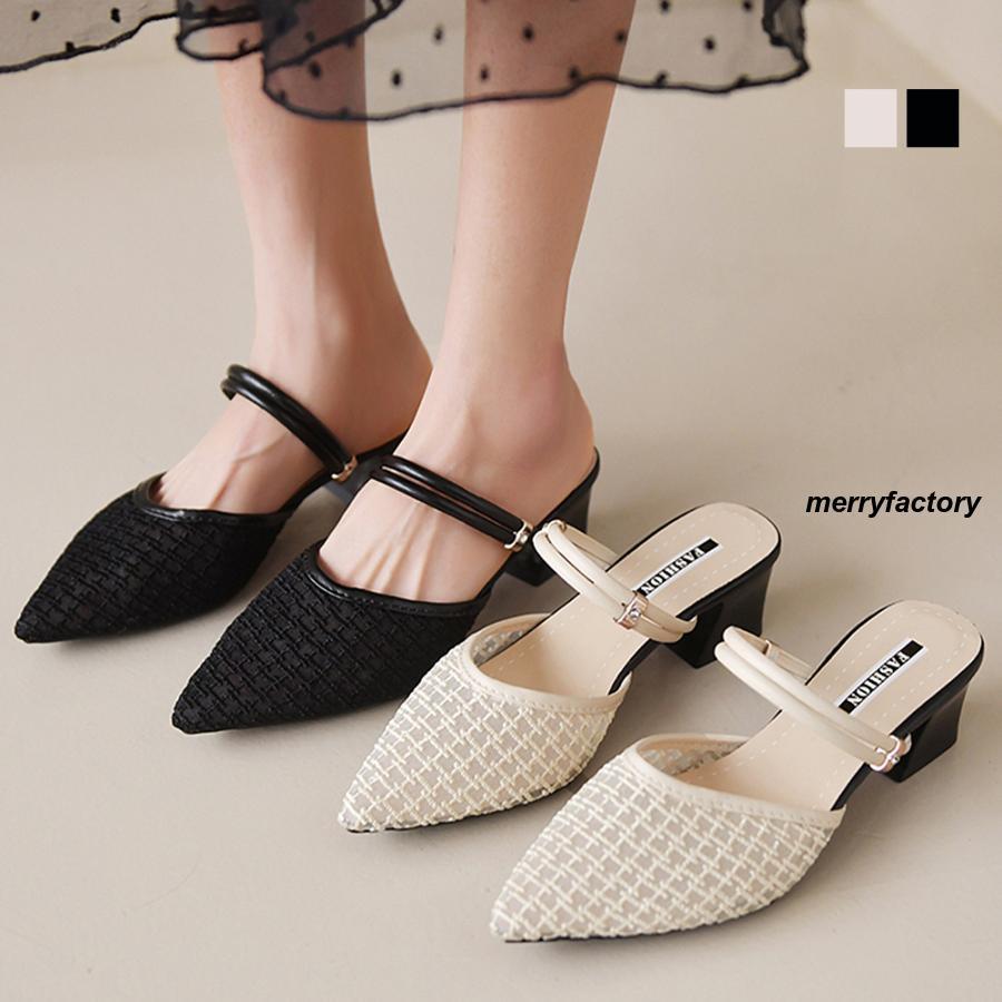 ミュール パンプスサンダル レディース : Merry Factory - 通販 - Yahoo!ショッピング