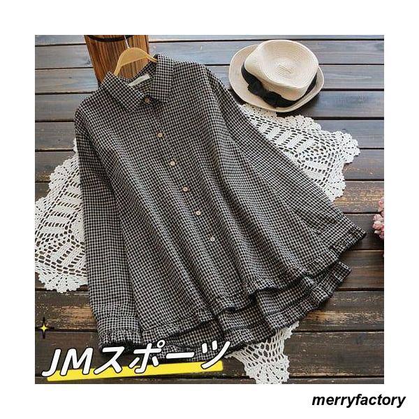 チュニック 長袖 レディース おしゃれ ブラウス トップス 大きいサイズ ゆったり 40代 50代 60代 シニア tシャツ きれいめ 春 秋 体型カバー 4189 : Merry ...