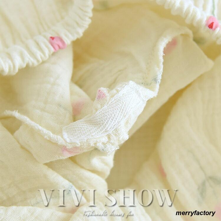 レディース パジャマ 春 夏 秋 冬 あったか 前開き 綿 綿100 ガーゼ 二重ガーゼ ルームウェア 長袖 : mf0807qta210 : Merry Factory - 通販 ...