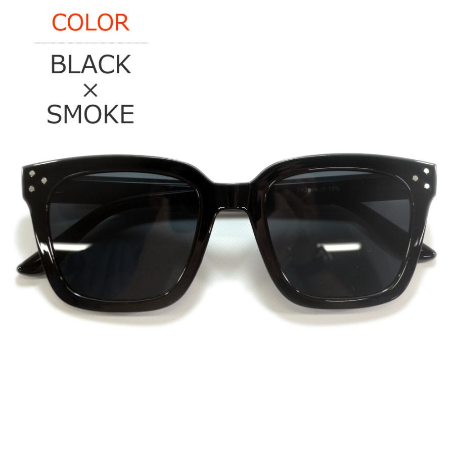 サングラス メンズ レディース 伊達メガネ スクエア ウェリントン 大きいレンズ 色付き 薄い色 カラーレンズ :ty2964:MERRY ...