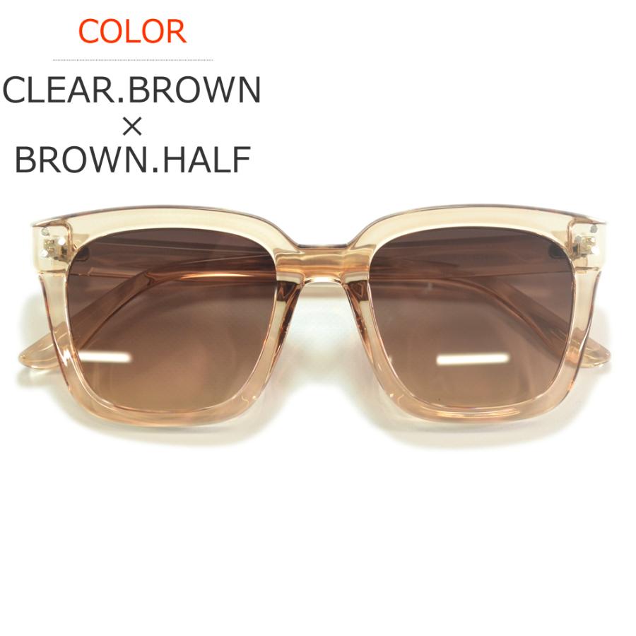 サングラス メンズ レディース 伊達メガネ スクエア ウェリントン 大きいレンズ 色付き 薄い色 カラーレンズ :ty2964:MERRY ...