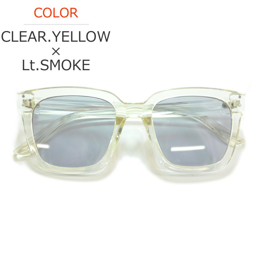 サングラス メンズ レディース 伊達メガネ スクエア ウェリントン 大きいレンズ 色付き 薄い色 カラーレンズ :ty2964:MERRY ...