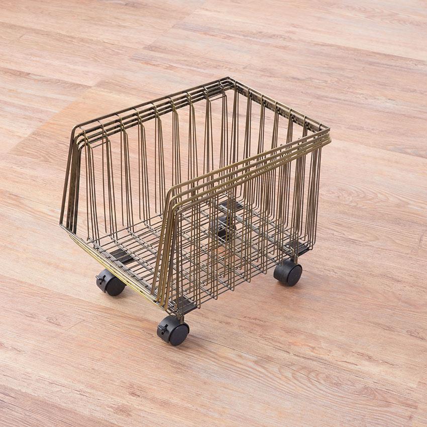 Stacking Wagon スタッキングワゴン4D AKB-439 4段 3color ワゴン 収納 キャスター付き ラック スチール製 :AKB-439:メルティコヤフー店 - 通販 ...