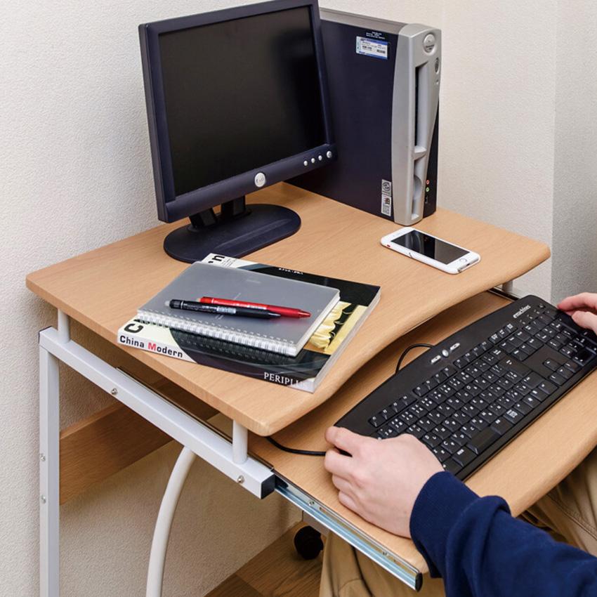 コンパクトPCデスク CT-2957 送料無料 2color パソコンデスク 幅60cm デスク 机 ワークデスク キャスター付 : メルティコヤフー店 - 通販 - Yahoo!ショッピング
