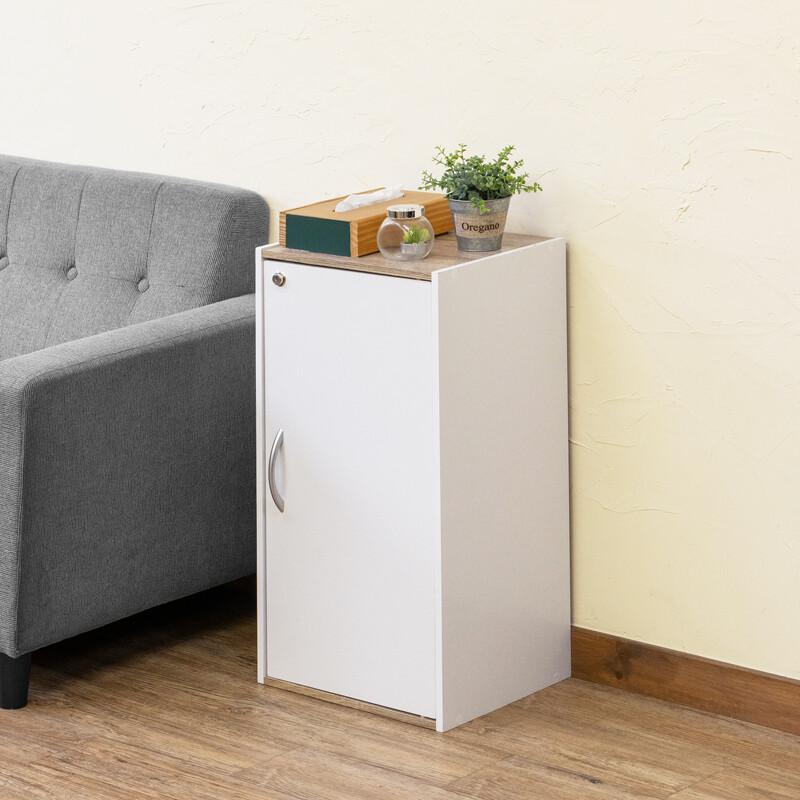 GRANZ 鍵付きシェルフ HMP-29 送料無料 2color 鍵付き シェルフ 棚 収納棚 可動棚 連結可能 スタッキング 木目柄 ツートンカラー 収納 転倒防止 : メルティコヤフー店 ...