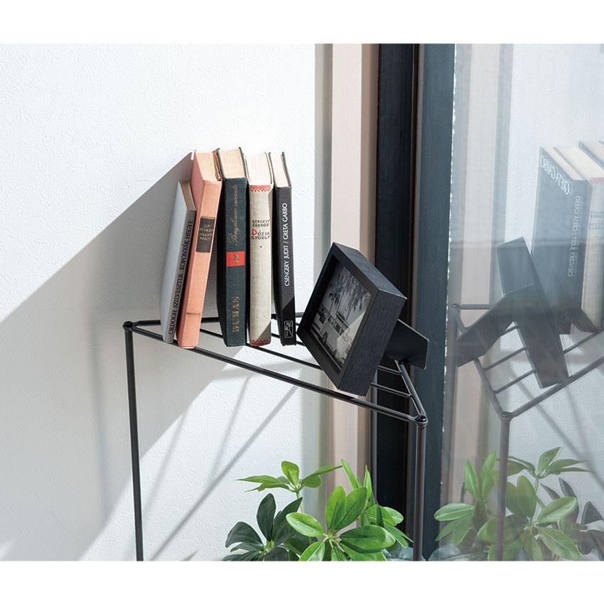 ラック MIP-10 送料無料 2color コーナーラック スチール脚 収納 玄関 リビング キッチン コンパクト スリム 軽量 高さ65cm プランターベース 花台 ガーデニング : メル ...