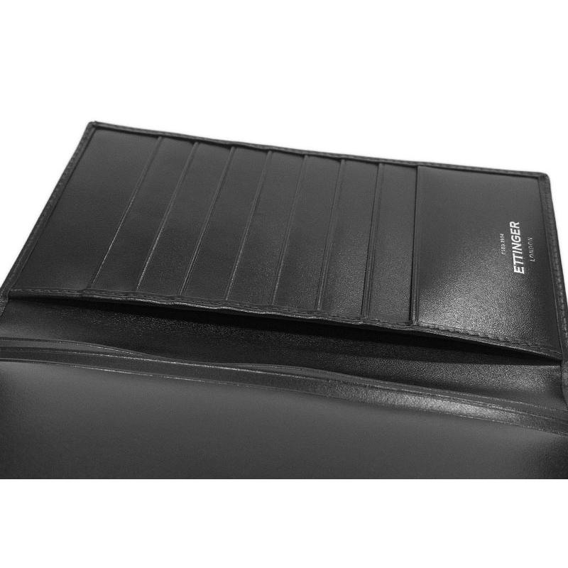 ETTINGER ETTINGER社公認正規販売店 エッティンガー 長財布 BL806AJR NO CORNERS BLACK COLLECTION ロングウォレット 札入れ 011 ...