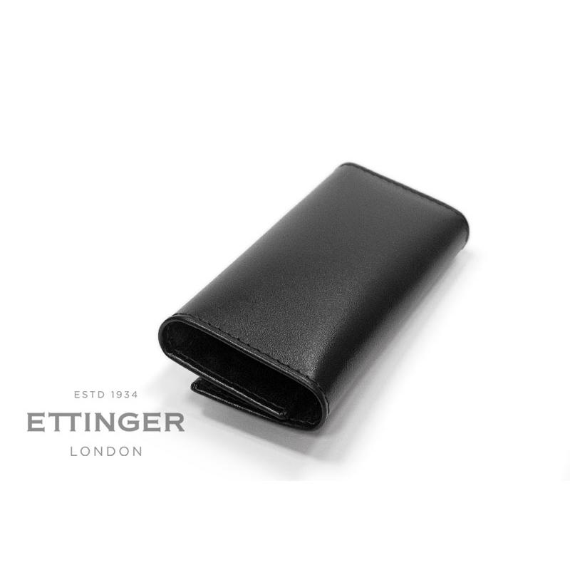 ETTINGER ETTINGER社公認正規販売店 / エッティンガー キーケース BL840AJR NO CORNERS BLACK コレクション 4連フックキーケース 011 ...