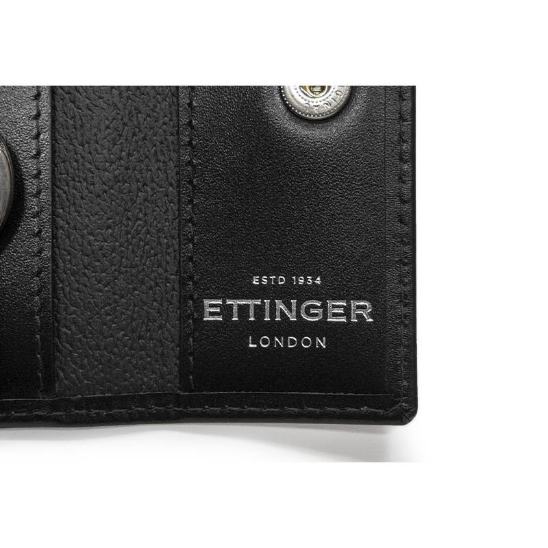 ETTINGER ETTINGER社公認正規販売店 / エッティンガー キーケース BL840AJR NO CORNERS BLACK コレクション 4連フックキーケース 011 ...