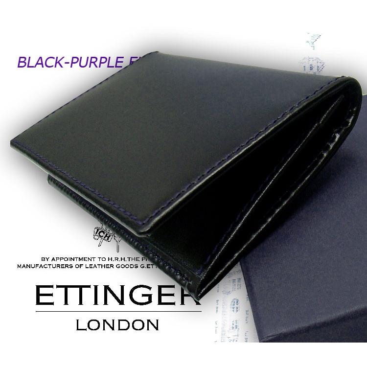 ETTINGER社公認正規販売店 ETTINGER / エッティンガー カードケース 143JR BLACK-PURPLE EURO カード入れ/名刺入れ 別注カラー 003 : blk ...