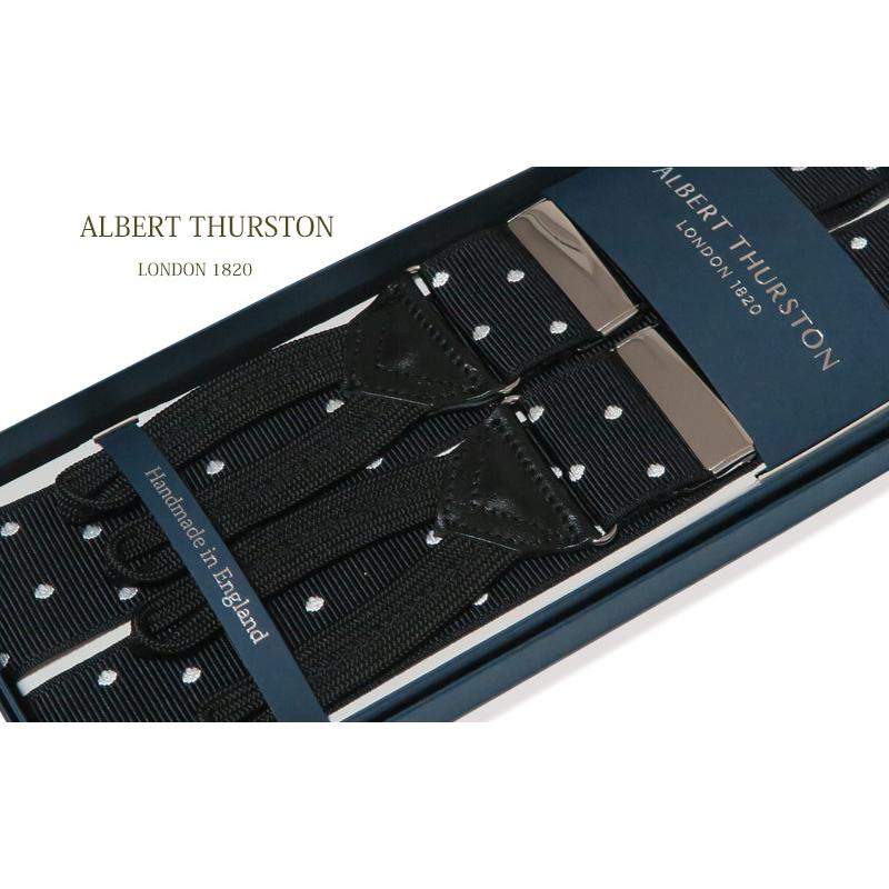 albert thurston ALBERT THURSTON アルバートサーストン サスペンダー 帯幅40mm SP-1052 ( ブラック ...