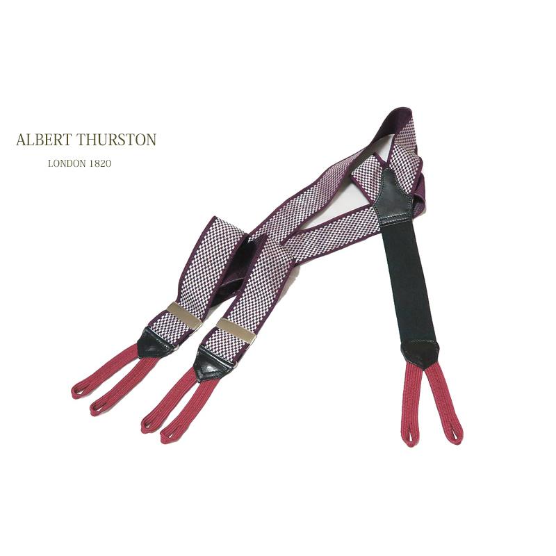 albert thurston ALBERT THURSTON アルバートサーストン サスペンダー 帯幅40mm SP-1055 ( ワイン ...