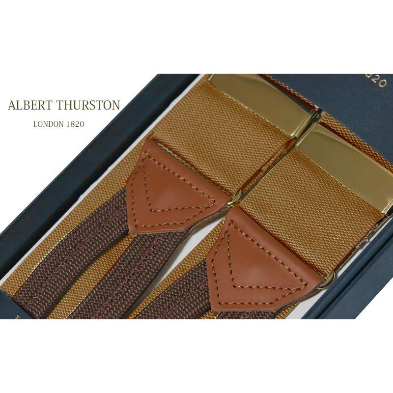 albert thurston ALBERT THURSTON アルバートサーストン サスペンダー 帯幅40mm SP-1061 ( イエロー ...