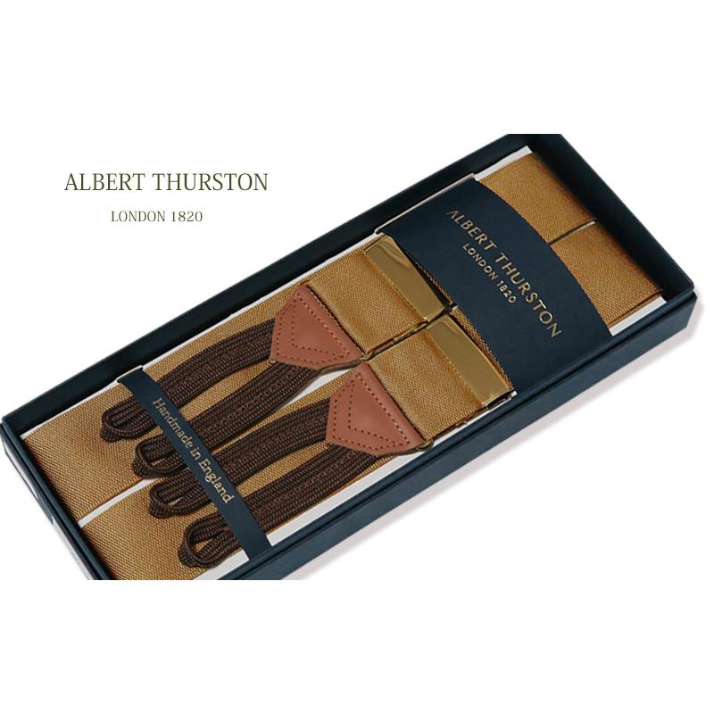 albert thurston ALBERT THURSTON アルバートサーストン サスペンダー 帯幅40mm SP-1061 ( イエロー ...