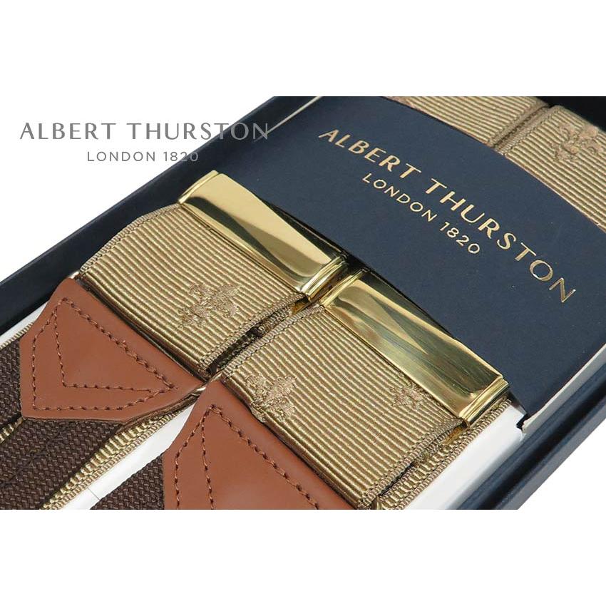 albert thurston ALBERT THURSTON アルバートサーストン サスペンダー 帯幅40mm SP-1062 ( ベージュ ...