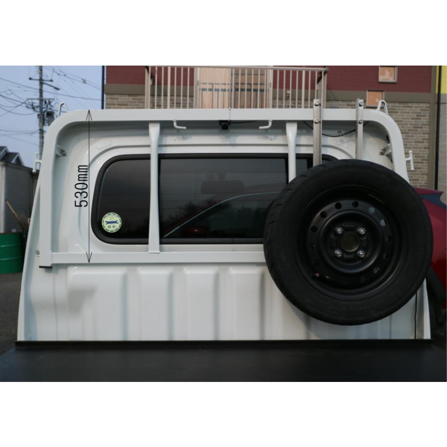 ハイゼットトラック S500P、S510P 標準ルーフ(鳥居高さ530mm)用 スペアタイヤブラケット : メタルワークスナカミチ - 通販 - Yahoo!ショッピング