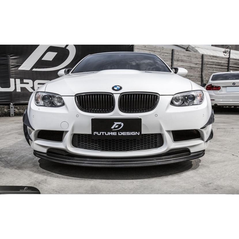 【FUTURE DESIGN】BMW 3シリーズ E92 E93 M3フロントバンパー用 カナード スポイラー 4点セット 本物DryCarbon ドライカーボン : METEO ...