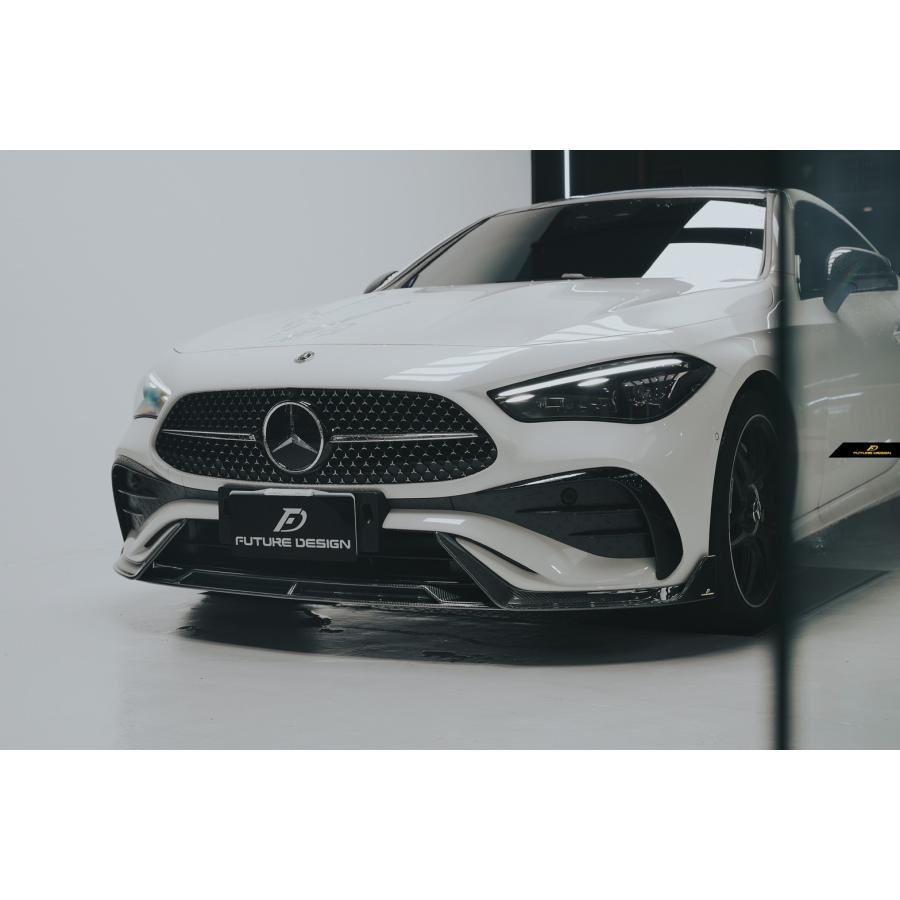 【FUTURE DESIGN 正規品】BENZ メルセデス・ベンツ CLE Coupe C236 フロントリップスポイラー 本物Drycarbon ドライカーボン AMG CLE53 エアロ ...