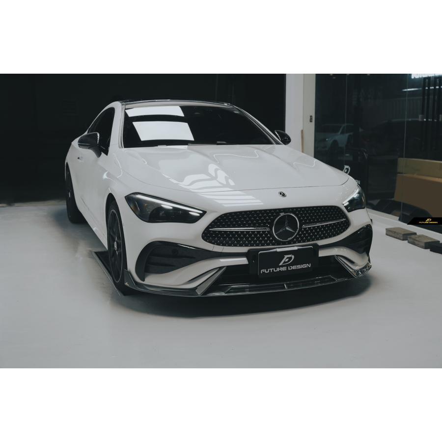 【FUTURE DESIGN 正規品】BENZ メルセデス・ベンツ CLE Coupe C236 フロントリップスポイラー 本物Drycarbon ドライカーボン AMG CLE53 エアロ ...
