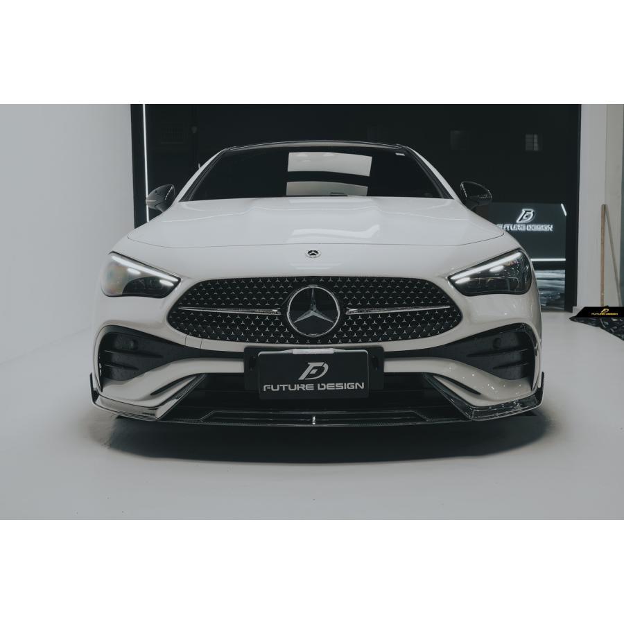 【FUTURE DESIGN 正規品】BENZ メルセデス・ベンツ CLE Coupe C236 フロントリップスポイラー 本物Drycarbon ドライカーボン AMG CLE53 エアロ ...