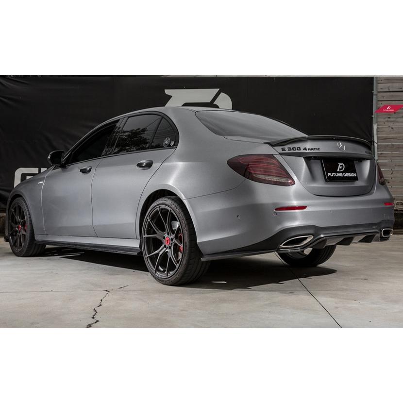 BENZ ベンツ Eクラス W213 AMGバンパー用リア ディフューザー E200 E250 E300 E400 E43 本物DryCarbon ドライカーボン Carbon ボディー ...